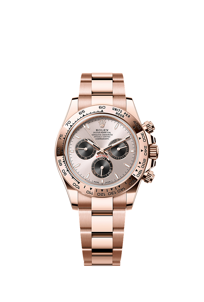 롤렉스 Cosmograph Daytona 시계: 18캐럿 에버로즈 골드 - m126505-0003