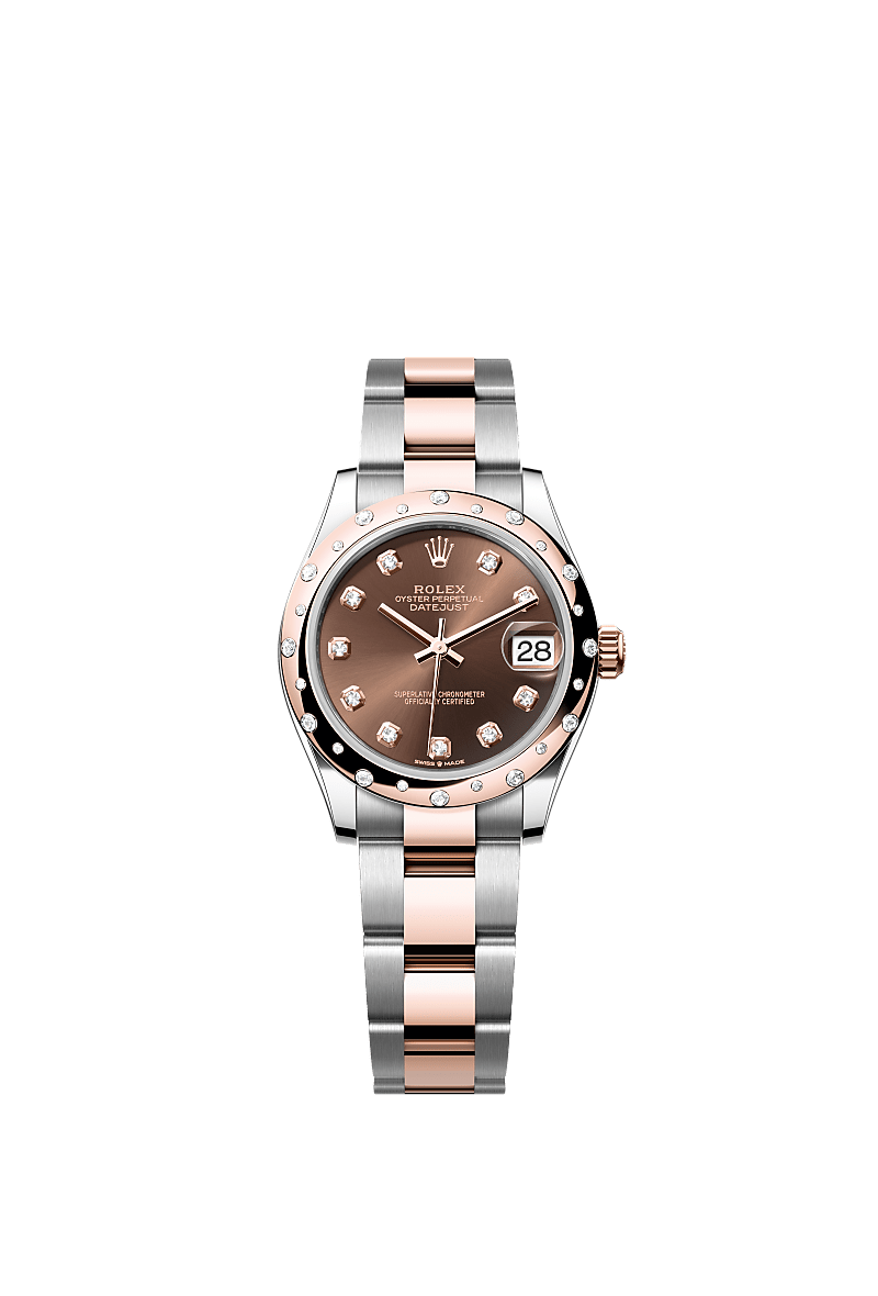 Jam tangan Datejust 31 Rolex: Oystersteel dan emas Everose - m278341rbr ...