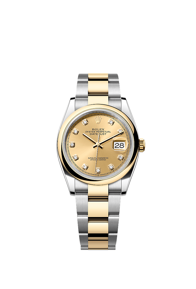 Rolex Datejust 36 watch: Oystersteel and yellow gold - m126203-0018