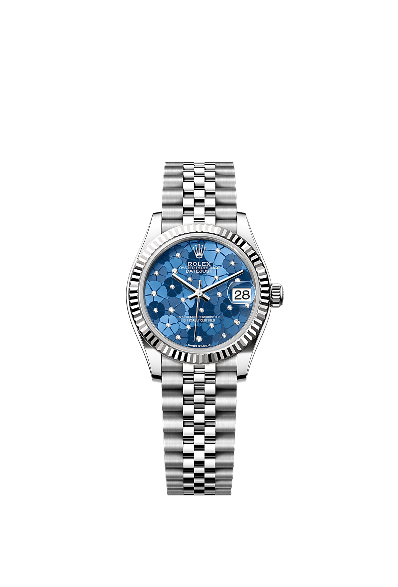 Jam tangan Datejust 31 Rolex: Oystersteel dan emas putih - m278274-0036