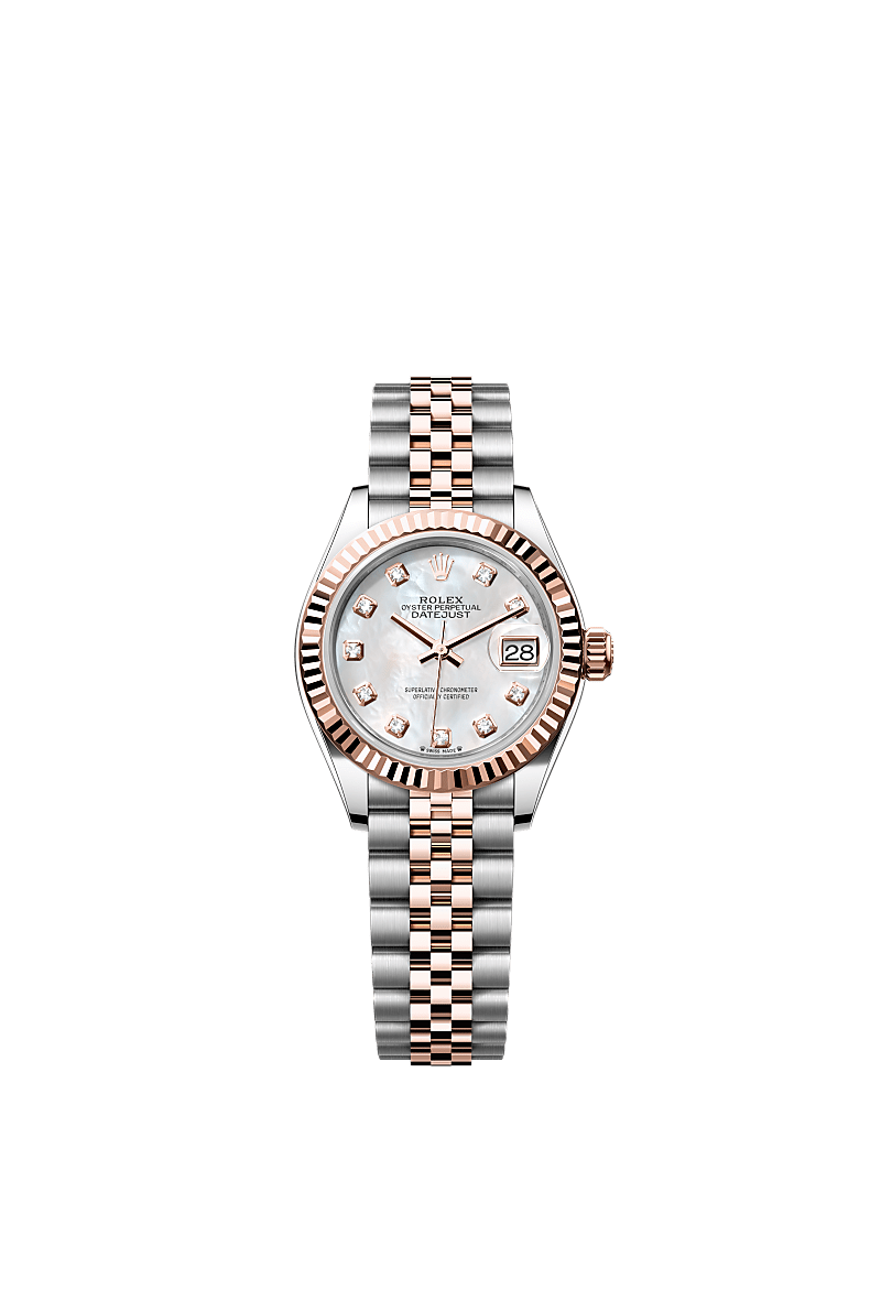 Rolex Lady-Datejust watch: Oystersteel and Everose gold - m279171-0013