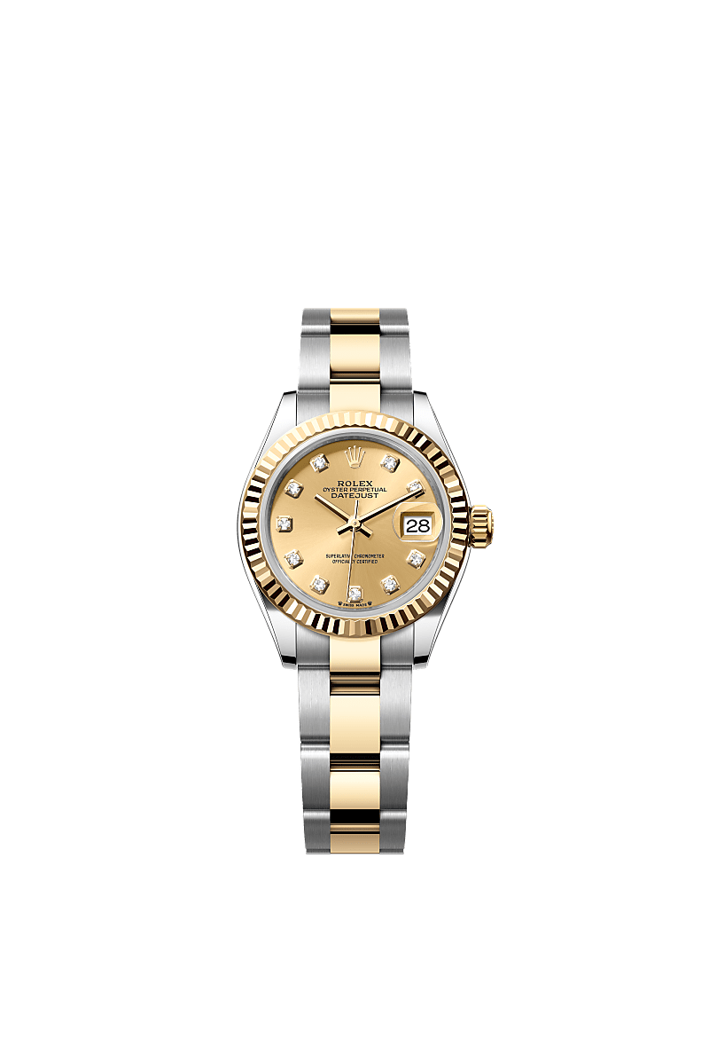 Rolex Lady-Datejust腕錶：黃金及蠔式鋼 - m279173-0012